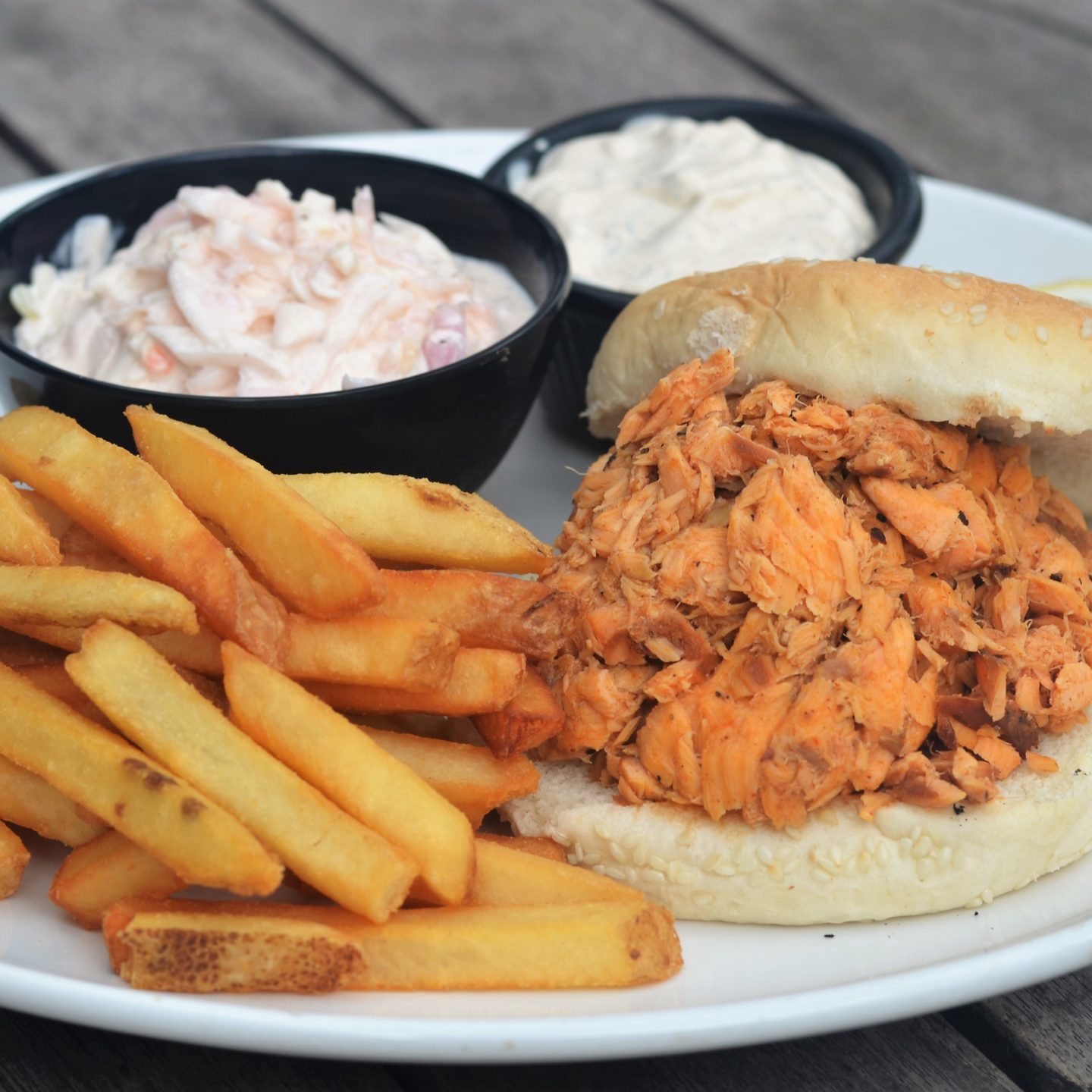 Pulled Salmon Sandwich - Smokey's BBQ